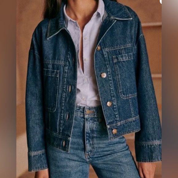 Sezane | Jackets & Coats | Sezane Denim Jacket | Poshmark